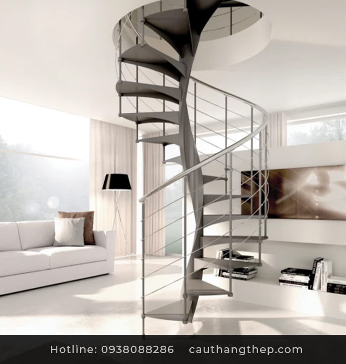 Cầu Thang Xoắn Thép Đẹp | Mẫu Mã Đa Dạng Hiện Đại